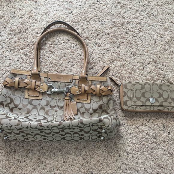 Coach | Bags | Vintage Coach Big C Signature Braided Tote Bag Matching ...